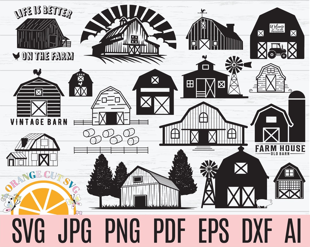 Barn Svg Farm Barn Svg Farm Svg Instant Download Svg File for - Etsy Israel