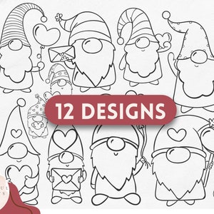 Valentine Gnomes SVG Bundle Valentine's Day Svg, Cute Gnome SVG, Love ...