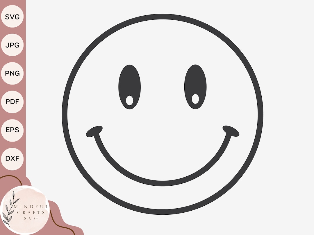 Smiley Face Svg Smiley Svg Instant Download Svg Files for Cricut Smiley ...