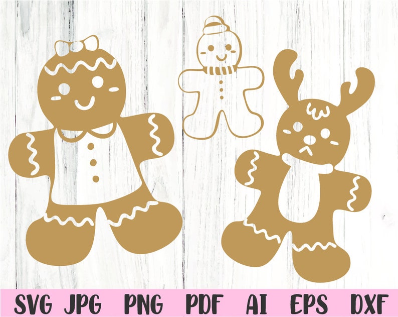 Gingerbread Man Svg Gingerbread Svg Christmas Svg Svg Files - Etsy