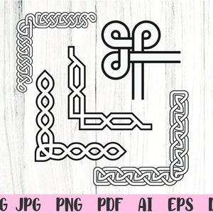 Celtic Corners Svg Celtic Svg Abstract Symbol Svg Svg Files for Cricut ...