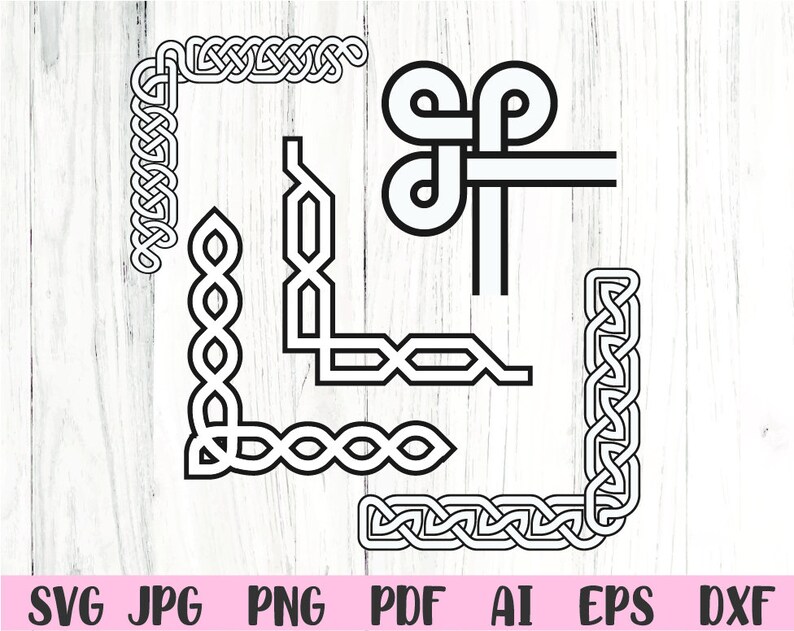 Celtic Corners Svg Celtic Svg Abstract Symbol Svg Svg Files - Etsy