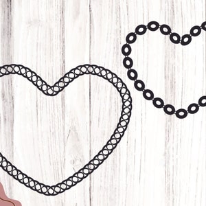 Chain Heart Svg Heart Svg Chain Svg Svg Files for Cricut Instant ...
