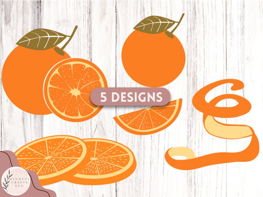 Orange Bundle SVG Citrus Fruit Silhouette Files Cricut Cut Files Orange ...