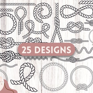 Rope Svg Nautical Rope Svg Nautical Knot Svg Svg Files for Cricut ...