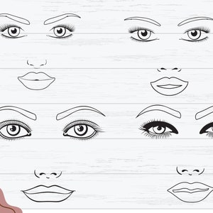 Woman Face Outline Svg Woman Silhouette Eyelashes Svg Svg Files for ...