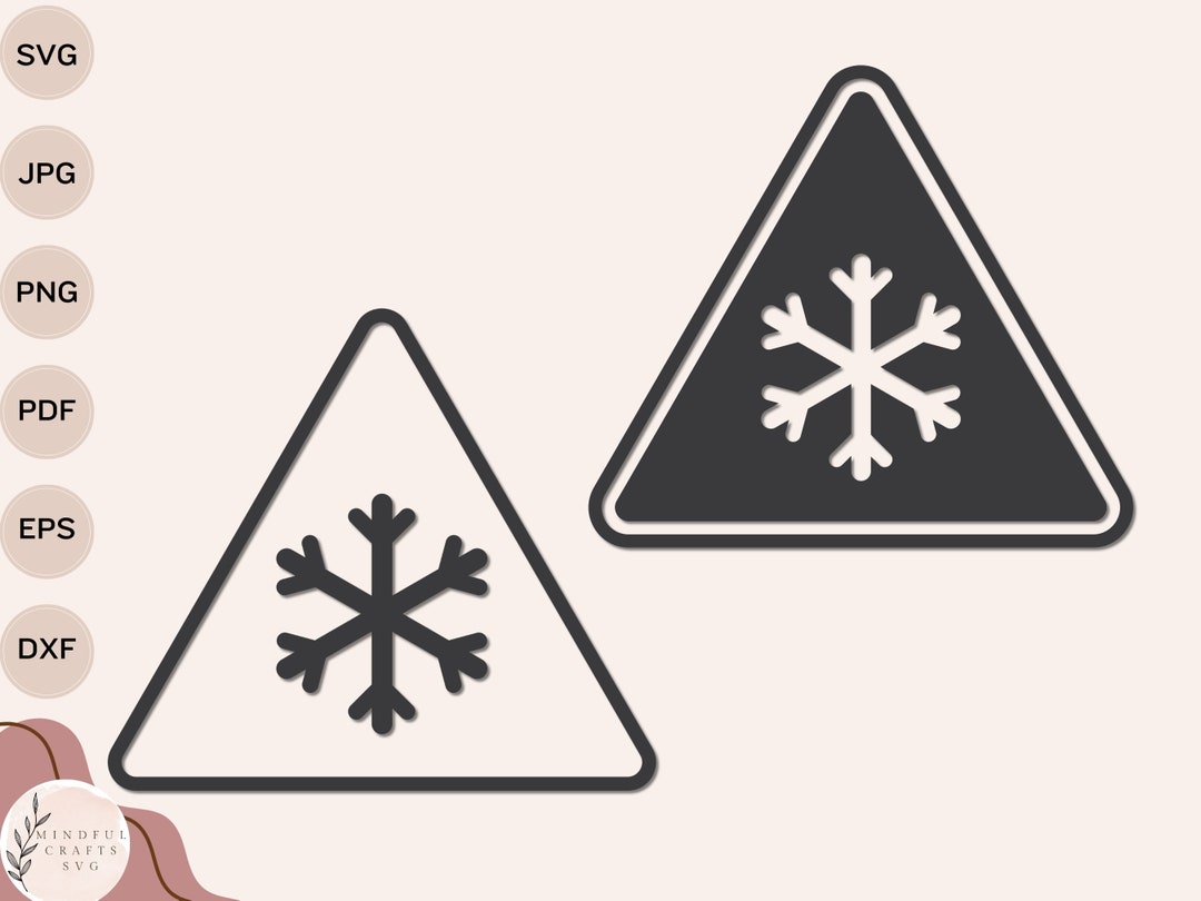 Winter Warning Sign Svg Winter Sign Svg Instant Download Svg - Etsy