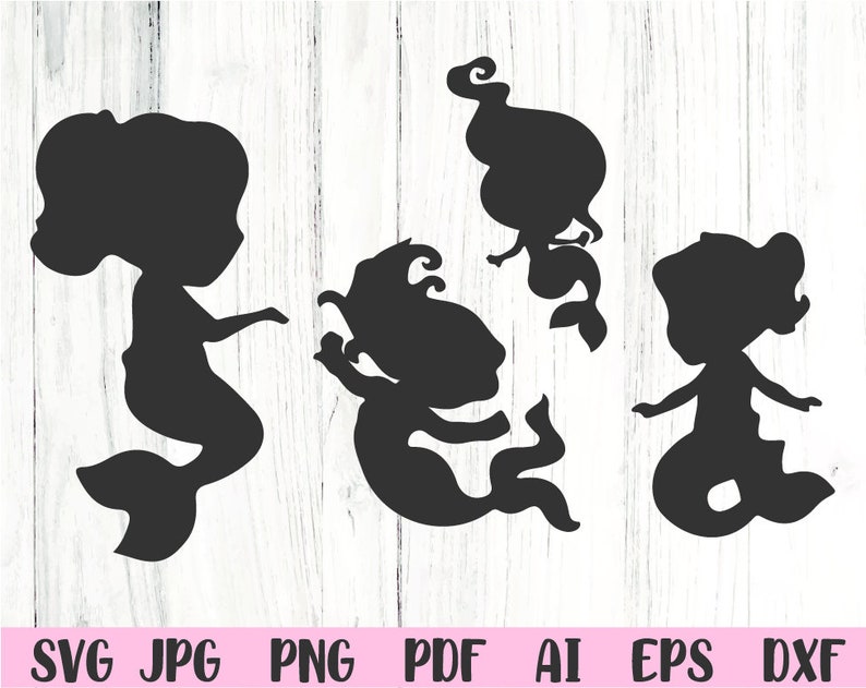 Little Mermaids Svg Mermaids Svg Ariel Svg Svg Files for - Etsy