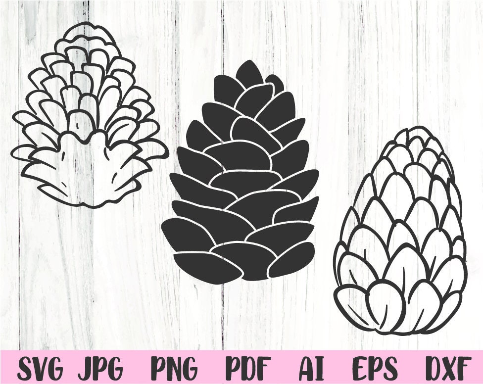 Pine Cone Svg Cone Svg Pine Tree Svg Svg Files for Cricut - Etsy Ireland