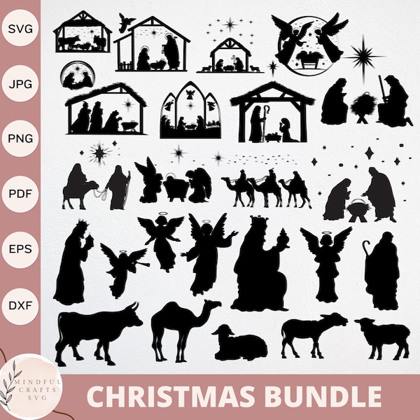 Nativity Svg - Etsy
