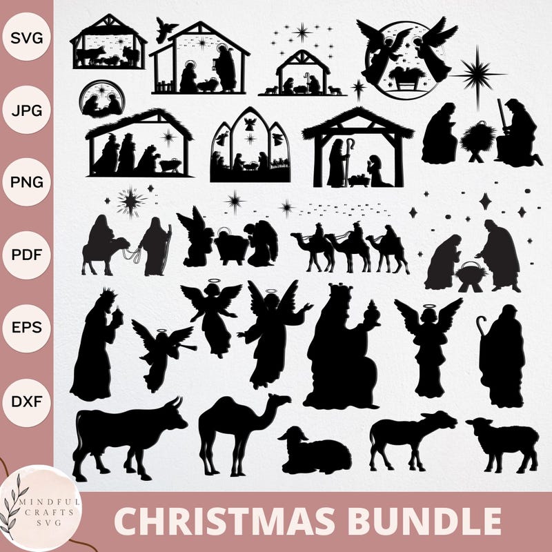Nativity Svg - Etsy