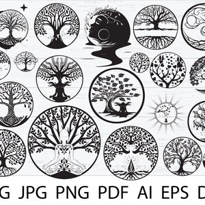 Tree of Life Silhouette Svg Family Tree Svg Tree Svg Instant - Etsy