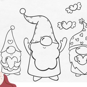 Valentine Gnomes SVG Bundle Valentine's Day Svg, Cute Gnome SVG, Love ...
