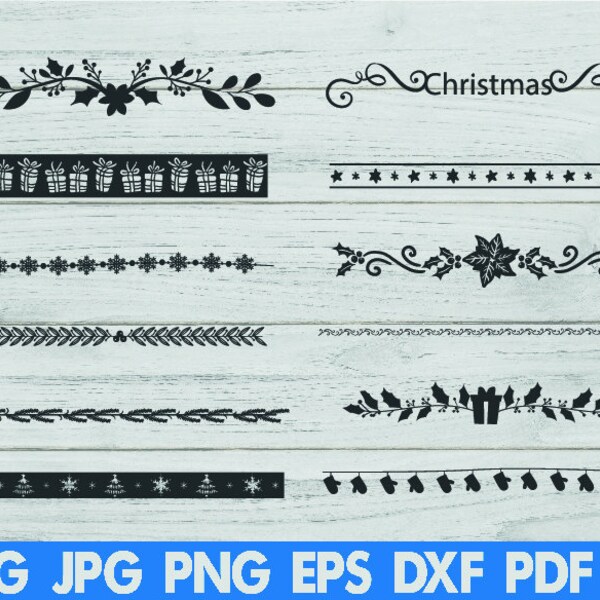 Christmas Frame Svg - Etsy