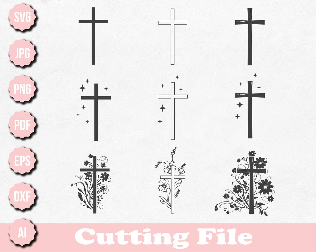 Cross Svg Cross Bundle Svg Christian Cross Svg Instant - Etsy