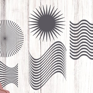 Boho Retro Shapes Svg Boho Svg Retro Svg Shapes Svg Svg Files for ...