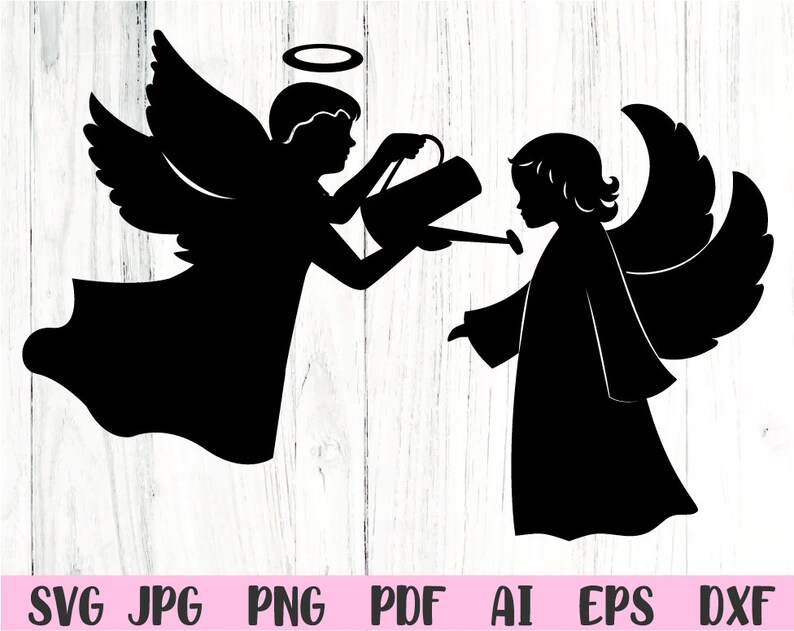 Christmas Angels Svg Angel Svg Christmas Svg Svg Files for - Etsy