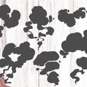 Smoke Bundle SVG Smoke Effect Cartoon SVG Files for Cricut Instant ...
