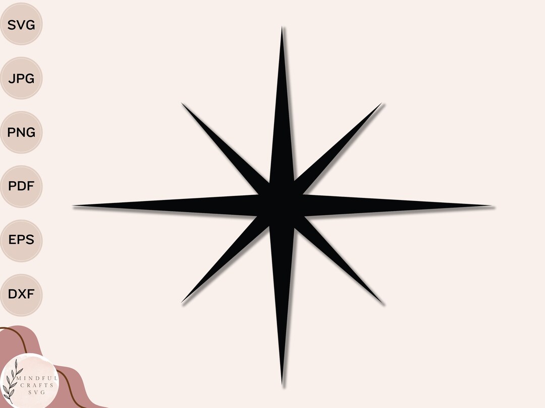 Nativity Star SVG Files Christmas Star Cut Files Bethlehem Vector ...