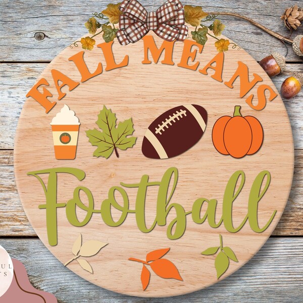 Football Door Sign Laser File - Etsy