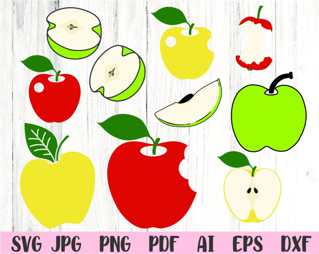 Apple Svg Fruit Svg Teacher Svg Svg Files for Cricut Instant - Etsy