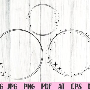 Star Circle Frame Svg Frame Svg Star Svg Svg Files for Cricut - Etsy UK