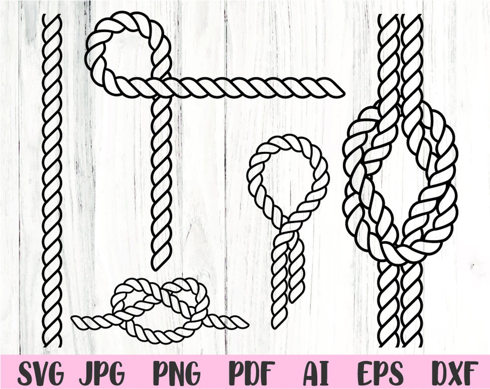 Rope Svg Nautical Rope Svg Nautical Knot Svg Svg Files for - Etsy UK