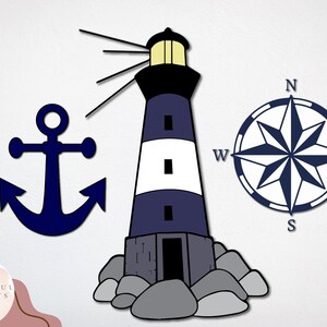 Nautical Bundle SVG Marine Clipart Anchor Svg Ocean Svg Cut Files ...