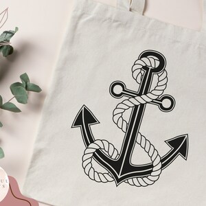 Anchor SVG Rope SVG Digital Download for Cricut and Silhouette Nautical ...