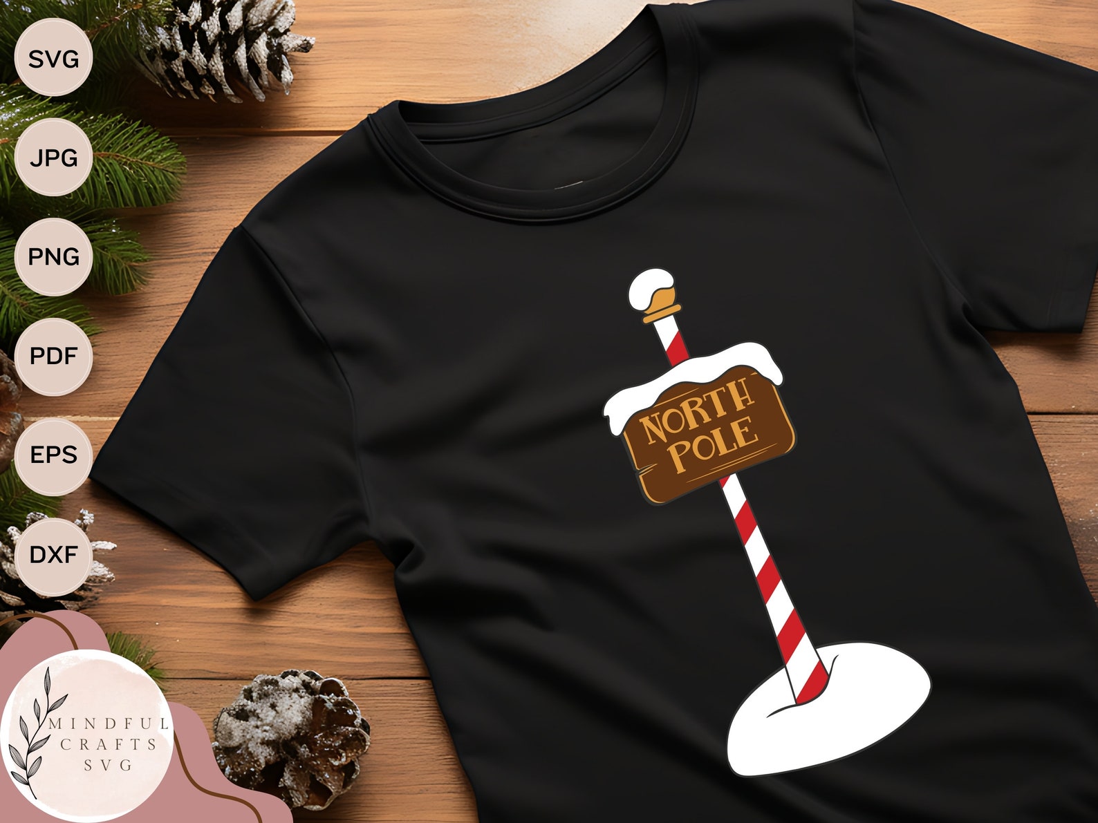North Pole Svg North Pole Sign Svg Christmas Svg Instant Download Svg ...