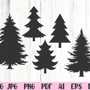 Coniferous Tree Svg Coniferous Svg Tree Svg Svg Files for Cricut ...