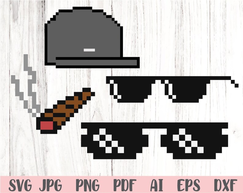 Thug Life Svg Thug Svg Instant Download Svg Files for Cricut - Etsy ...