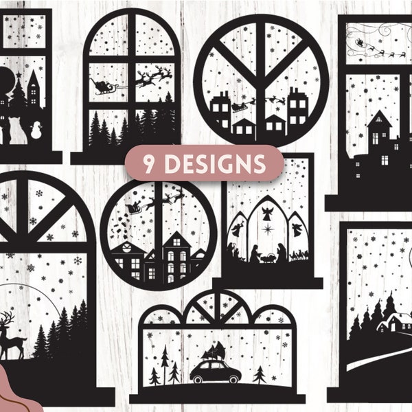 Glass Block Svg Christmas - Etsy