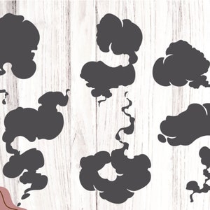 Smoke Bundle SVG Smoke Effect Cartoon SVG Files for Cricut Instant ...