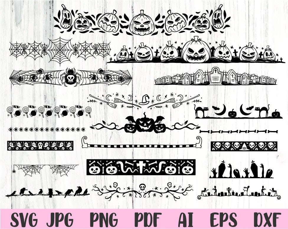 Spooky Halloween Borders