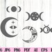 Moon Svg Moon Design Svg Celestial Svg Svg Files for Cricut - Etsy