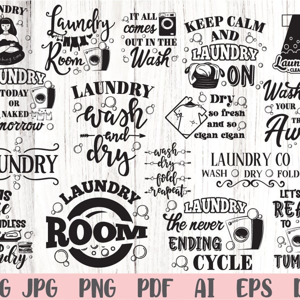 Laundry Svg - Etsy