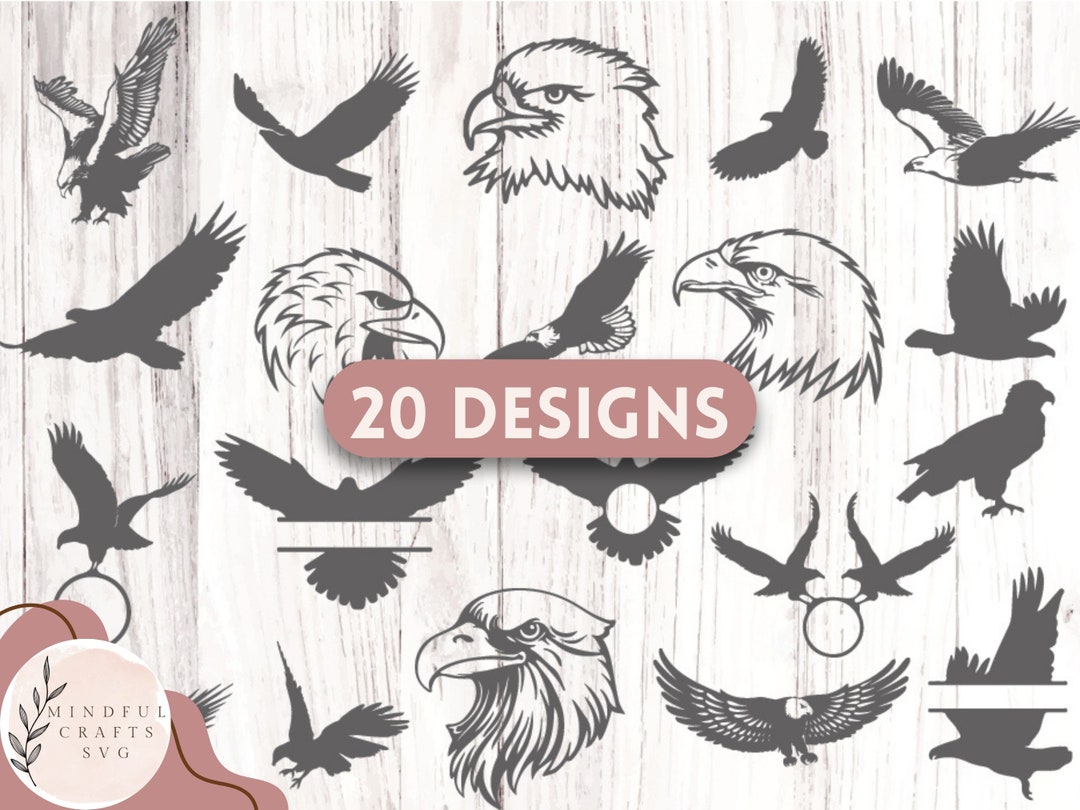 Eagle SVG Bundle Premium Eagle Clipart, SVG Cut Files for Cricut, Png ...