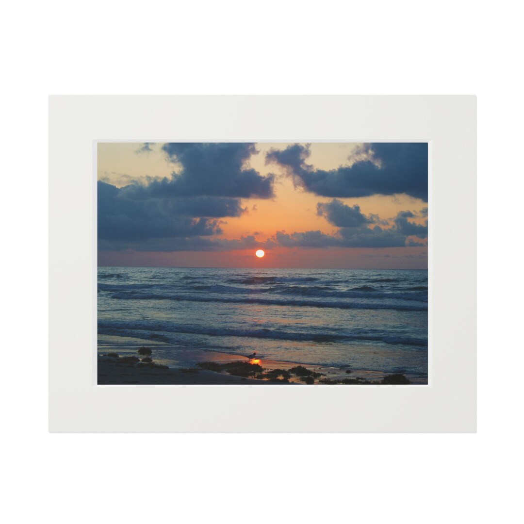 Ocean Sunset Fine Art Print | Passepartout Paper Frame - Etsy