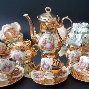 Victorian Style Tea Set 15 Piece - Etsy