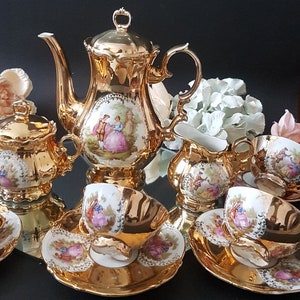 Victorian Style Tea Set 15 Piece - Etsy