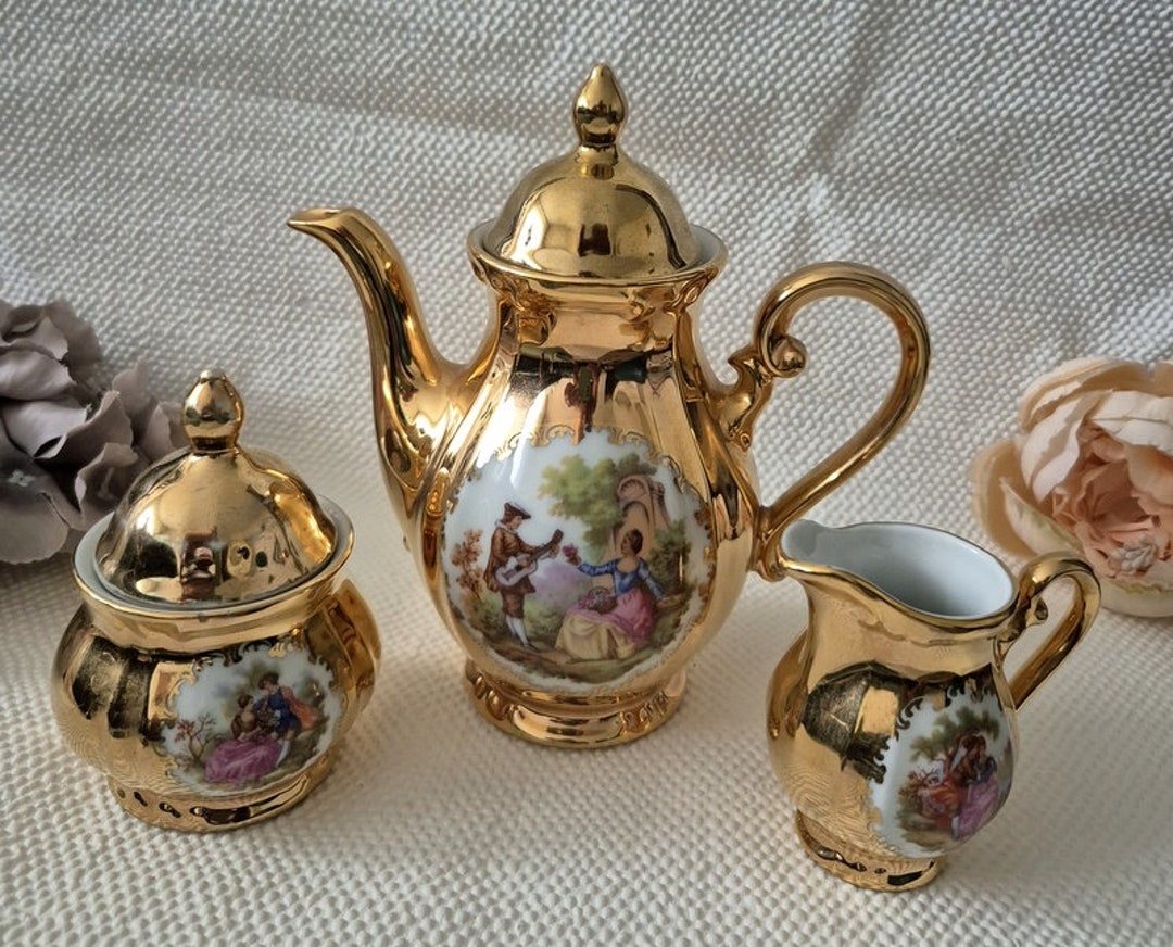 Bavaria Gold 24 K Tea Set 17 Pieces - Etsy