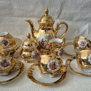 Bavaria Gold 24 K Tea Set 17 Pieces - Etsy