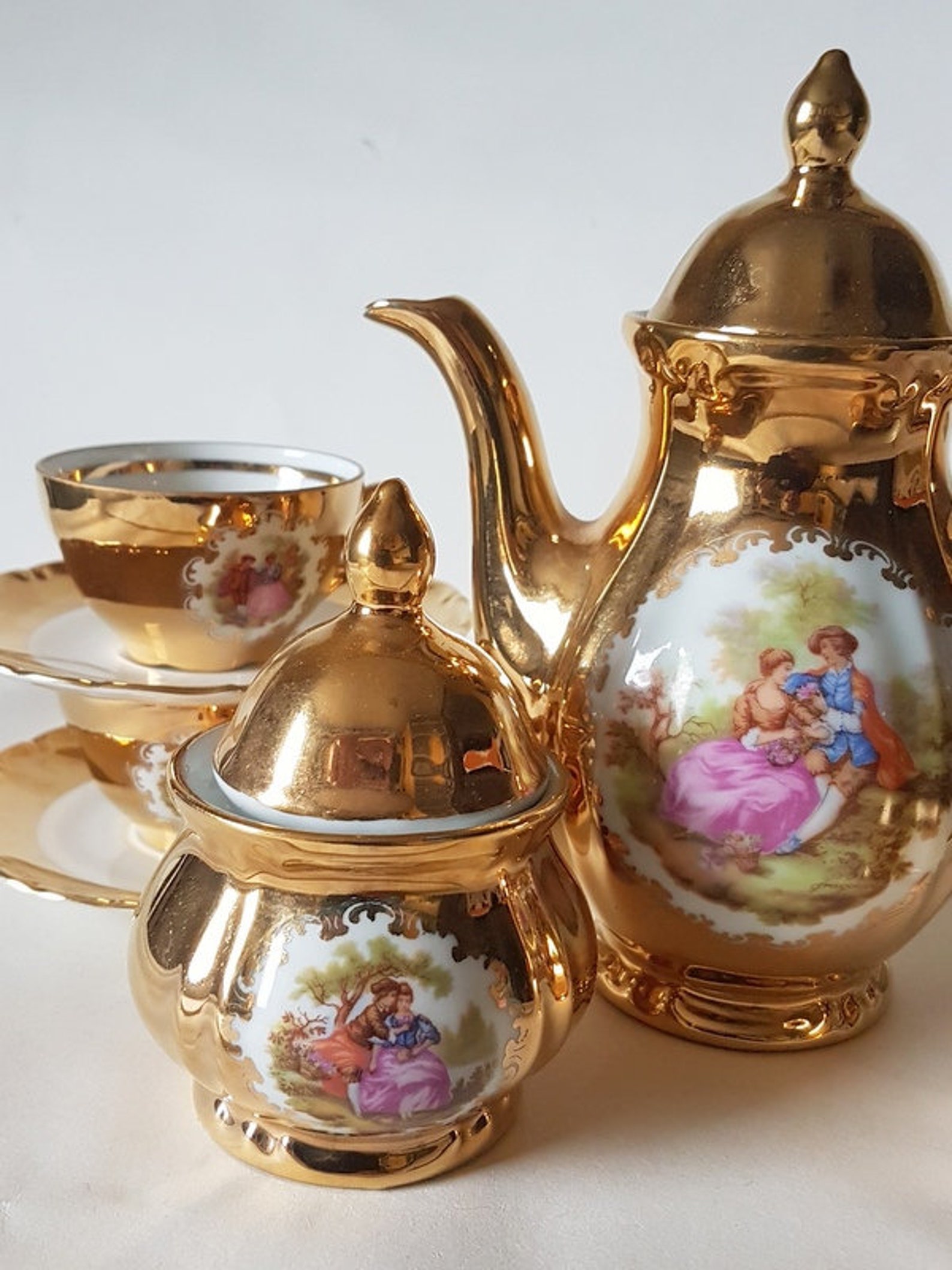 Bavaria Gold 24 K Tea Set 13 Pieces - Etsy
