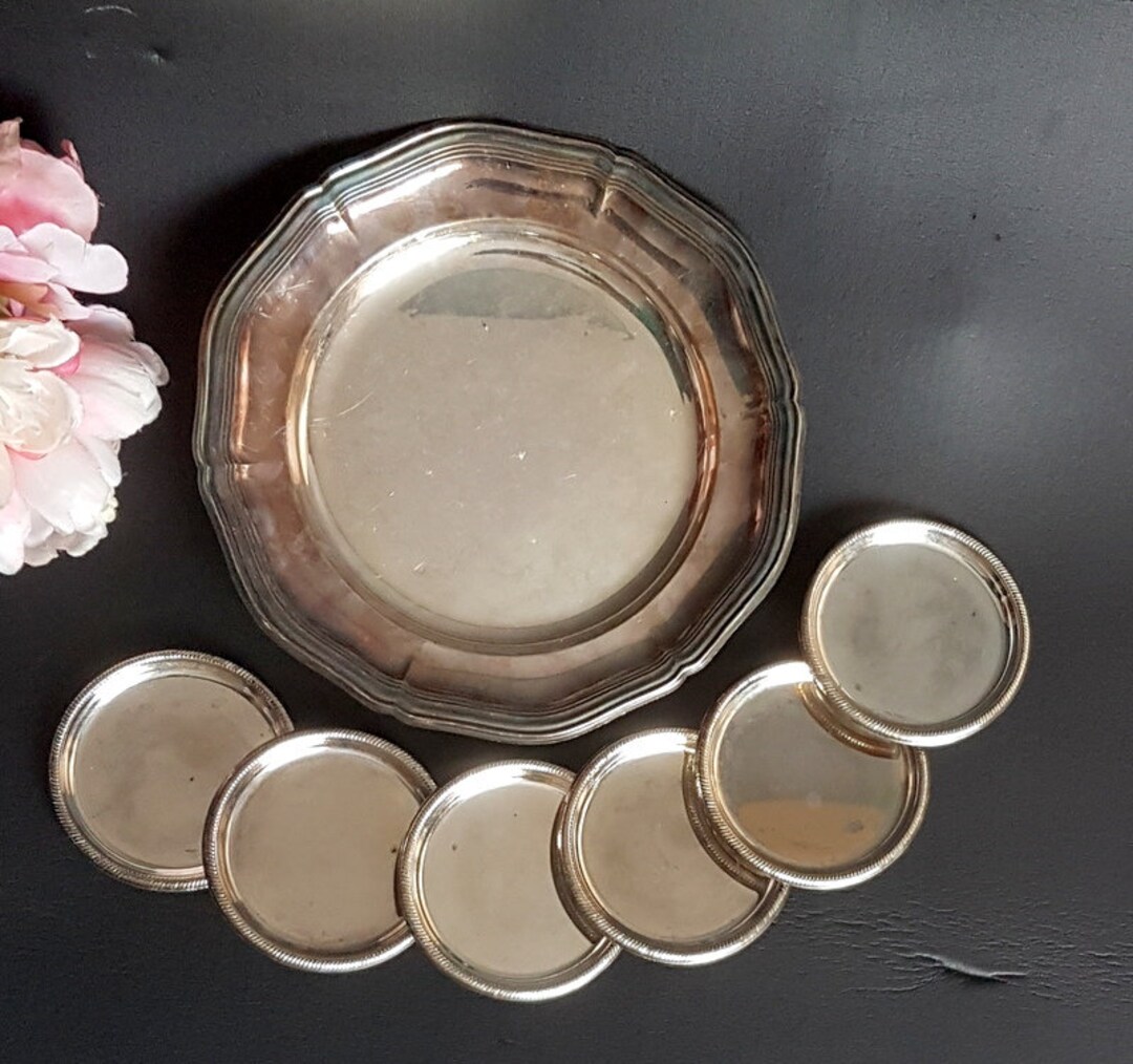 Vintage Mini Silver Tray~antique Silver Tray~ Ornate Serving Tray - Etsy