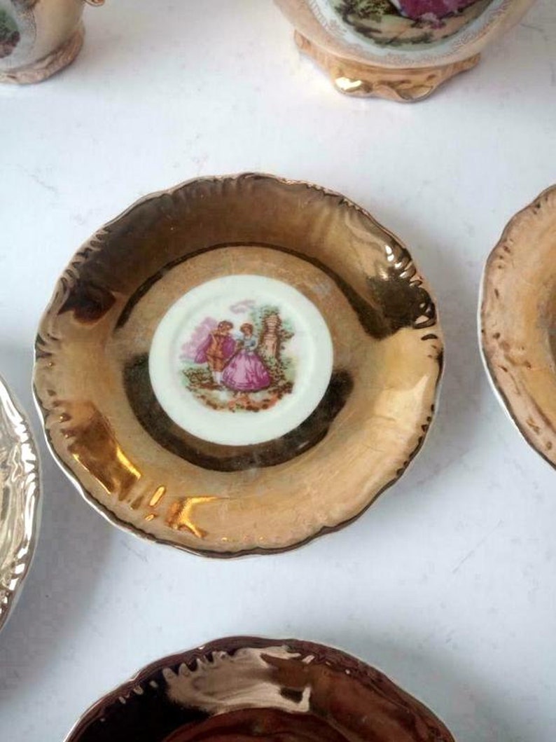 Gold French Tea Set Decorated With Fragonard Decor Teaset - Etsy