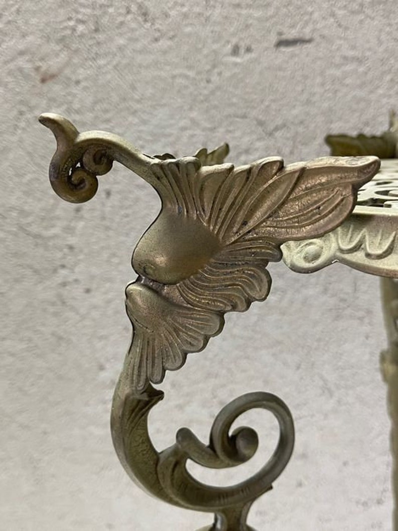 Brass Plant Stand// Vintage ORNATE Plant Stand// Rustic Gold - Etsy