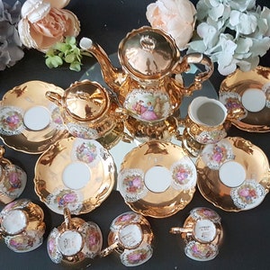 Victorian Style Tea Set 15 Piece - Etsy
