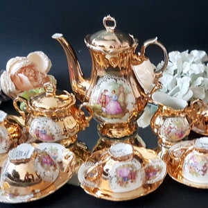 Victorian Style Tea Set 15 Piece - Etsy