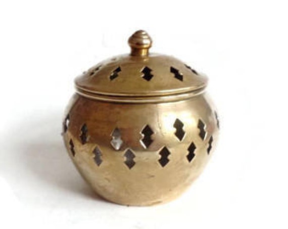 Jewellery Box / Large Brass Box / Handmade / Hand Eng… - Gem